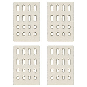 DELSbbq 4-Pack Universal Replacement Heat Plate Flame Tamer for Grand Turbo Grills, Ceramic Brick Flame Tamer, Replacement Parts for Grand Turbo Grand Hall, Barbeques Galore Grand Turbo, Members Mark