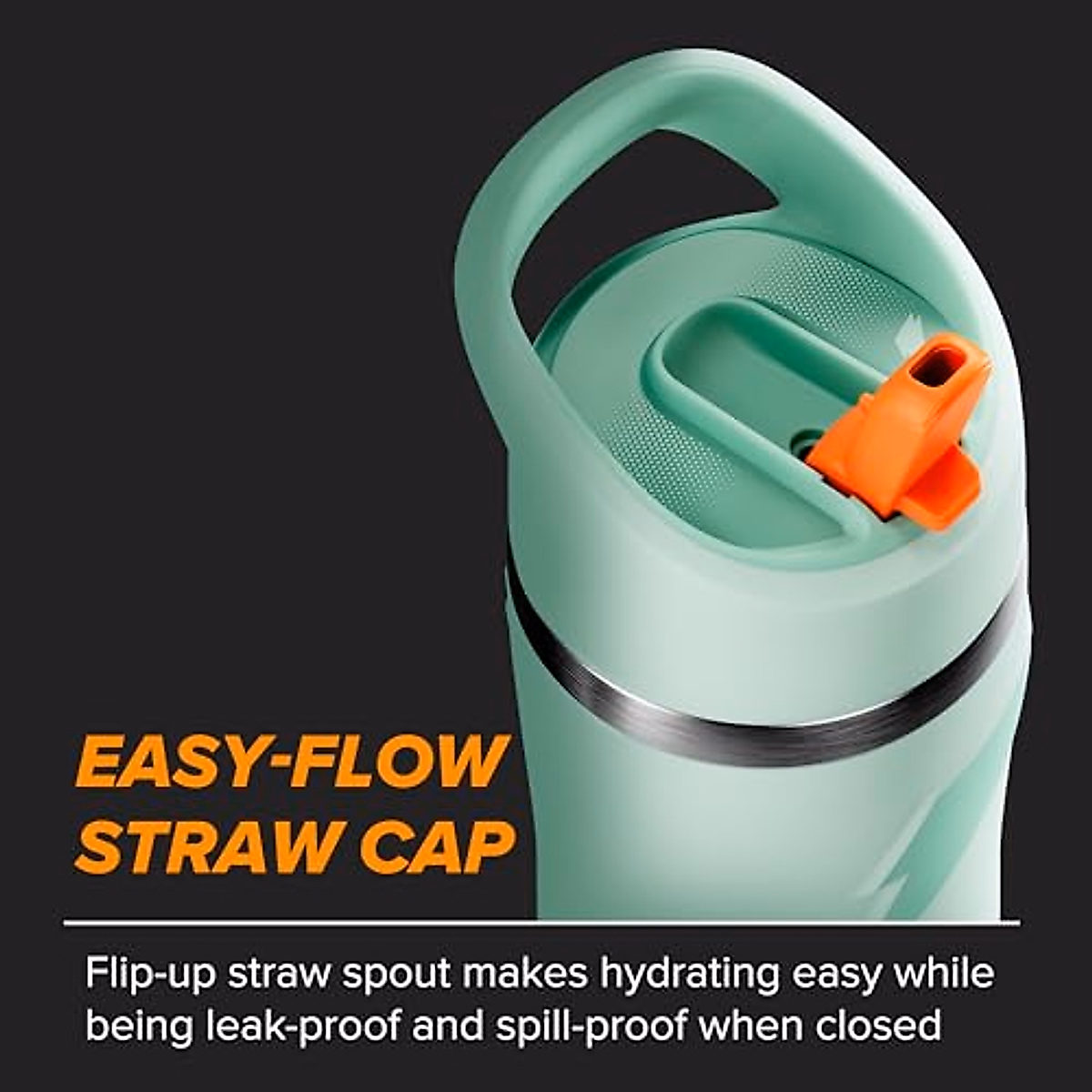 Gatorade 'Overtime' 22oz Stainless Steel Water Bottle, Straw Cap, Blue