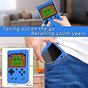 Retro Handheld Game Console, Mini Retro Game Console with 500 Preloaded Classic Games, Portable Handheld Games for Kids Adults, 3.0-Inch Screen, 1200mAh Rechargeable Battery, Support TV & 2 Players