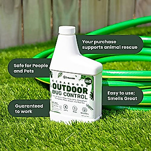 Cedarcide Outdoor Bug Spray | Kills & Repels Mosquitoes, Ticks, Fleas, Mites & More with Natural Essential Oils | Family & Pet-Safe | PCO Choice | Gallon