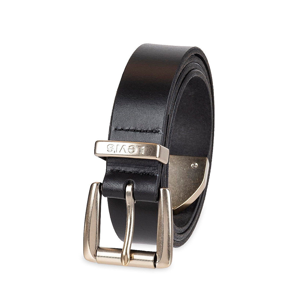 Levi's Women's Roller Buckle Casual Belt, Black Classic, Small