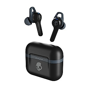 Skullcandy Indy ANC Fuel True Wireless in-Ear Earbuds/Active Noise Cancellation/Use with iPhone & Android/Bluetooth Earbud Headphone/Wireless Charging Case & Microphone - Black