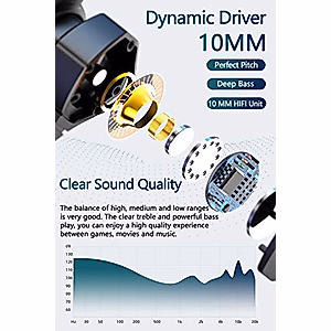 KASOTT Gaming Earbuds with mic Deep Bass Earphones in-Ear Headset Stereo Headphone with Detachable Dual Microphone for Mobile Gaming, Xbox One, PS4, Pro, PC (Red)