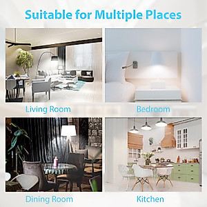 dalattin 24 Pack LED Bulbs Daylight White 5000K, 60 Watt Equivalent A19 Standard Bulbs, E26 Base, 800 LM, Efficient 9W Energy Saving, Non-Dimmable, 80+ CRI, 120V, UL Listed, for Living Room, Office