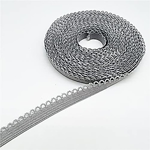 Elastic Lace Trim Fold Over Elastic Trim for Sewing Waist Band Garment Accessory 5yards/Lot 10mm
