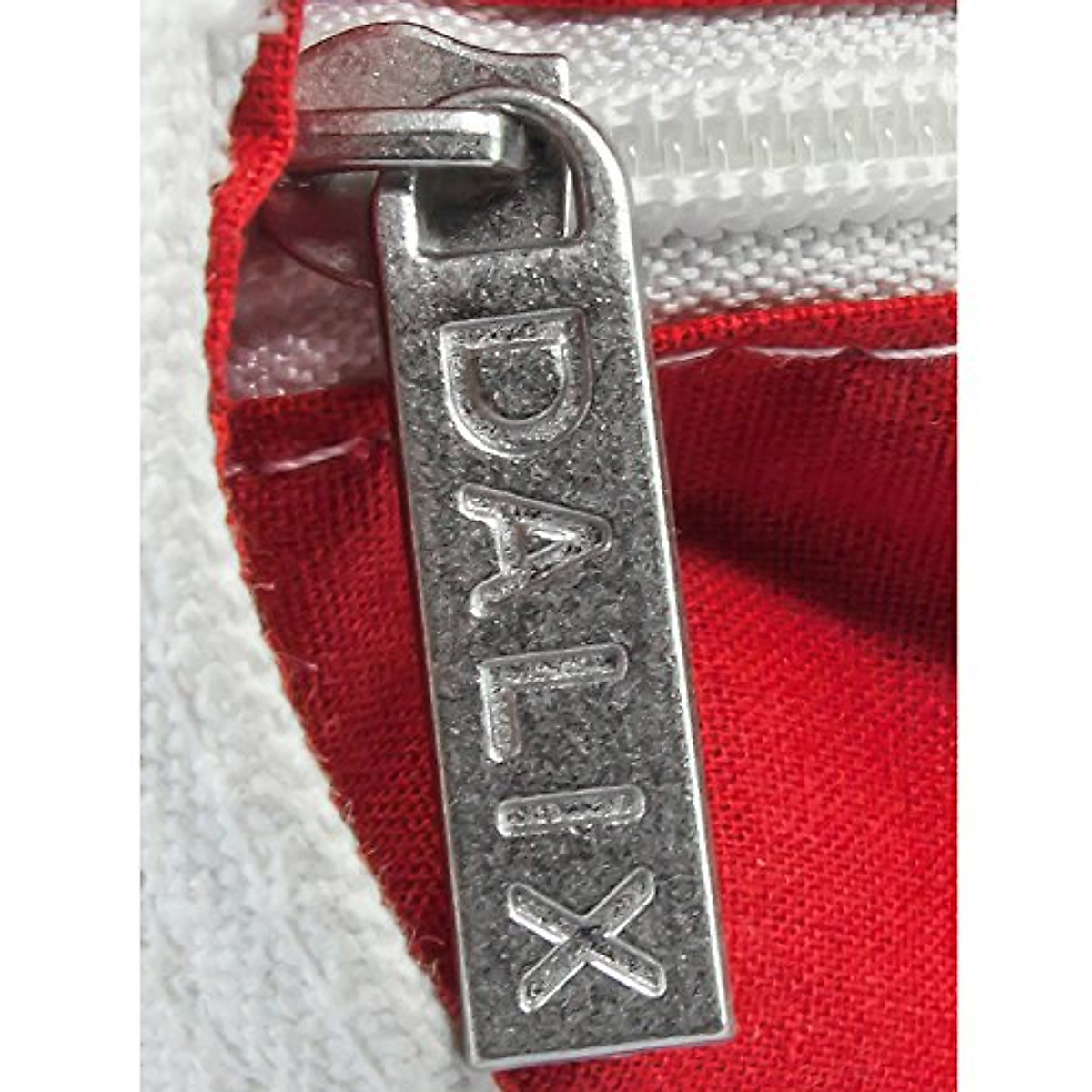 DALIX Striped Boat Bag Premium Cotton Canvas Tote in Red