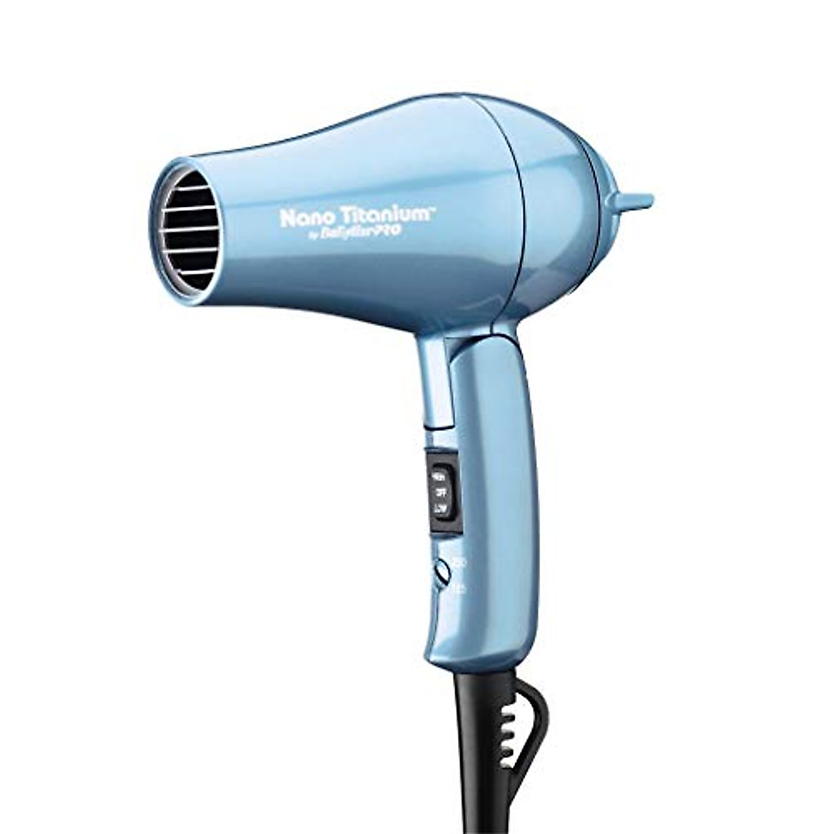 BaBylissPRO Nano Titanium Travel Dryer, Blue