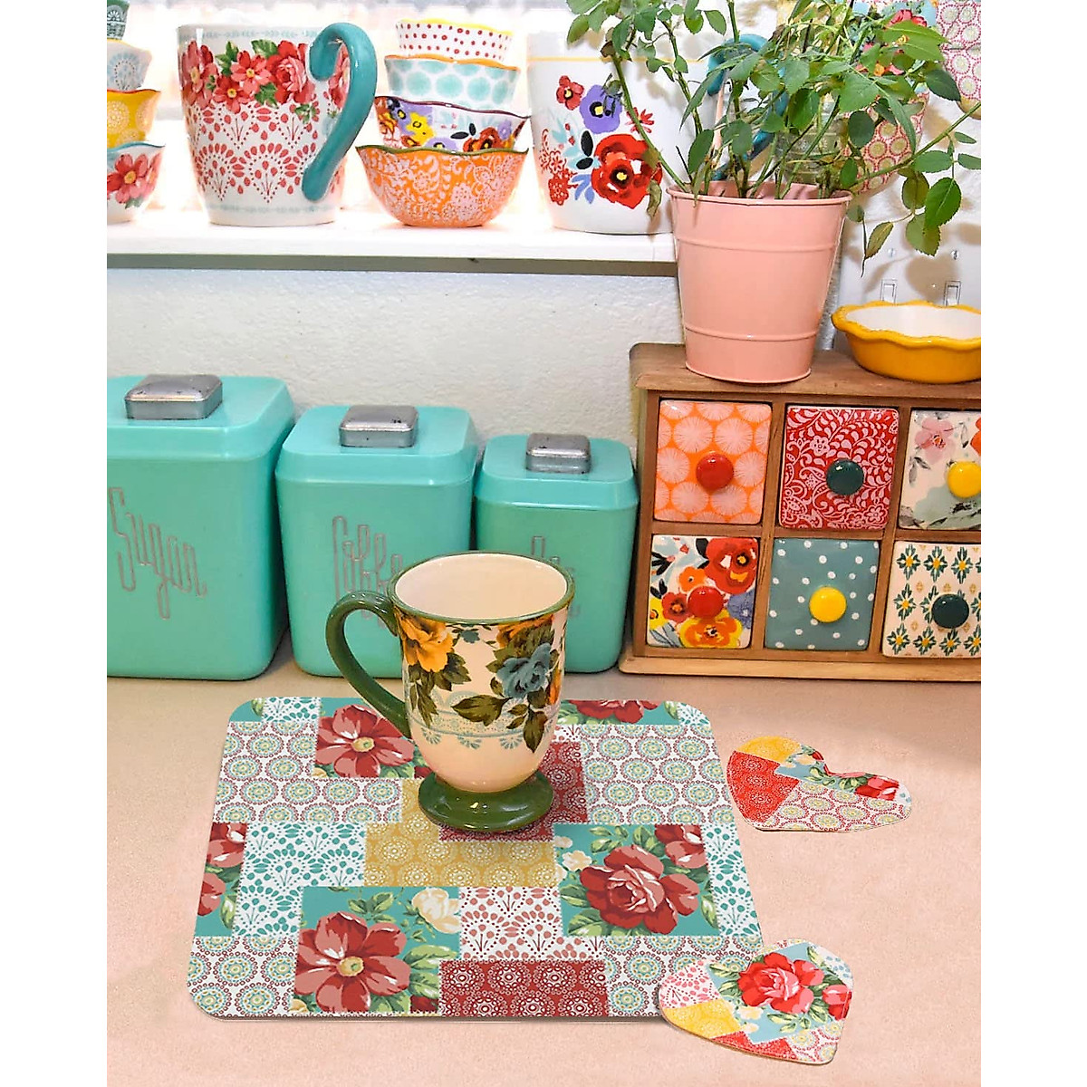 Washable Rubber Pioneer Dish Drying Mats For Kitchen Counter Home Large Coffee Bar Pad Accessories And Decor For Utensils Stemware (18''x24'')