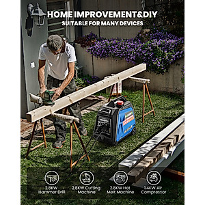 POXURIO 4000 Watt Dual Fuel Inverter Generator, Gas Propane Powered Generator Super Quiet, Remote Start/CO Sensor/RV Ready/EPA for RV, Camping and Home