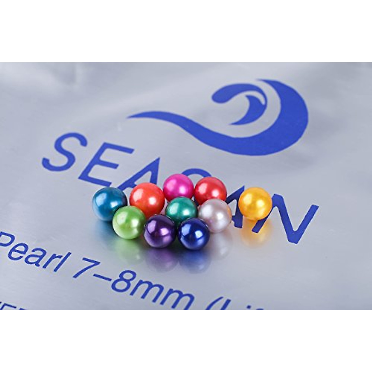 SEASAN Quadruplet Oyster Pearls Freshwater Cultured Oysters with 4 Pearls Inside 10 PC (7-8mm)