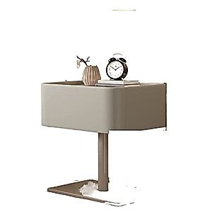 HIGOH Bedside Table Mobile Bedside Table to Store Dresser Cosmetics Bedside Table