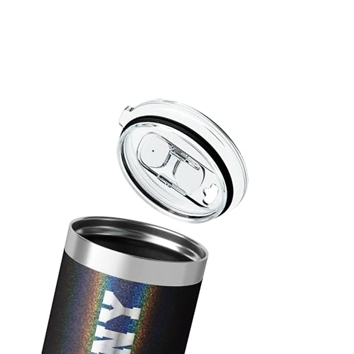 Personalized Soccer Ball Tumbler with Lid Laser Engraved on Black Glitter 22 oz Stainless Steel Insulated Cup Birthday Gift for Men, Women, Sports Lover