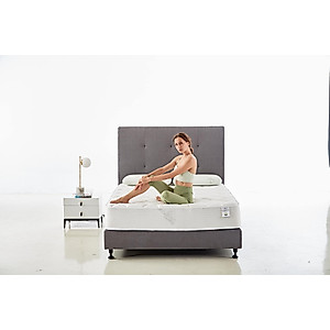 Queen Size Mattress - 10 Inch Cool Memory Foam & Spring Hybrid Mattress with Breathable Cover - Comfort Plush Euro Pillow Top - Rolled in a Box - Oliver & Smith