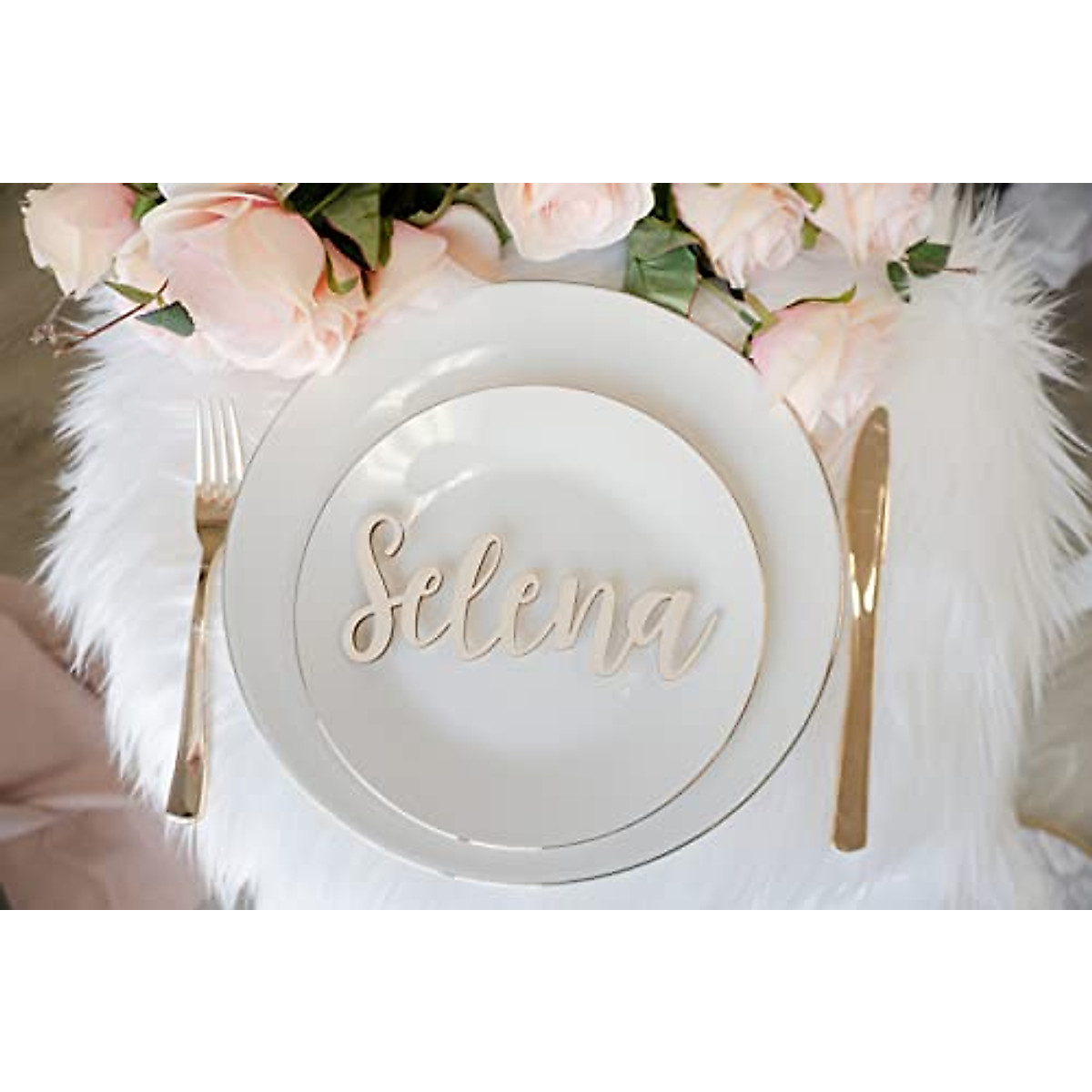 Cake Name Plaque | Wedding Place Card| FAST SHIPPING | CHOOSE THE FONT AND COLOR!! Birthday Cake Decoration | Acrylic | Laser Cut MADE IN THE USA