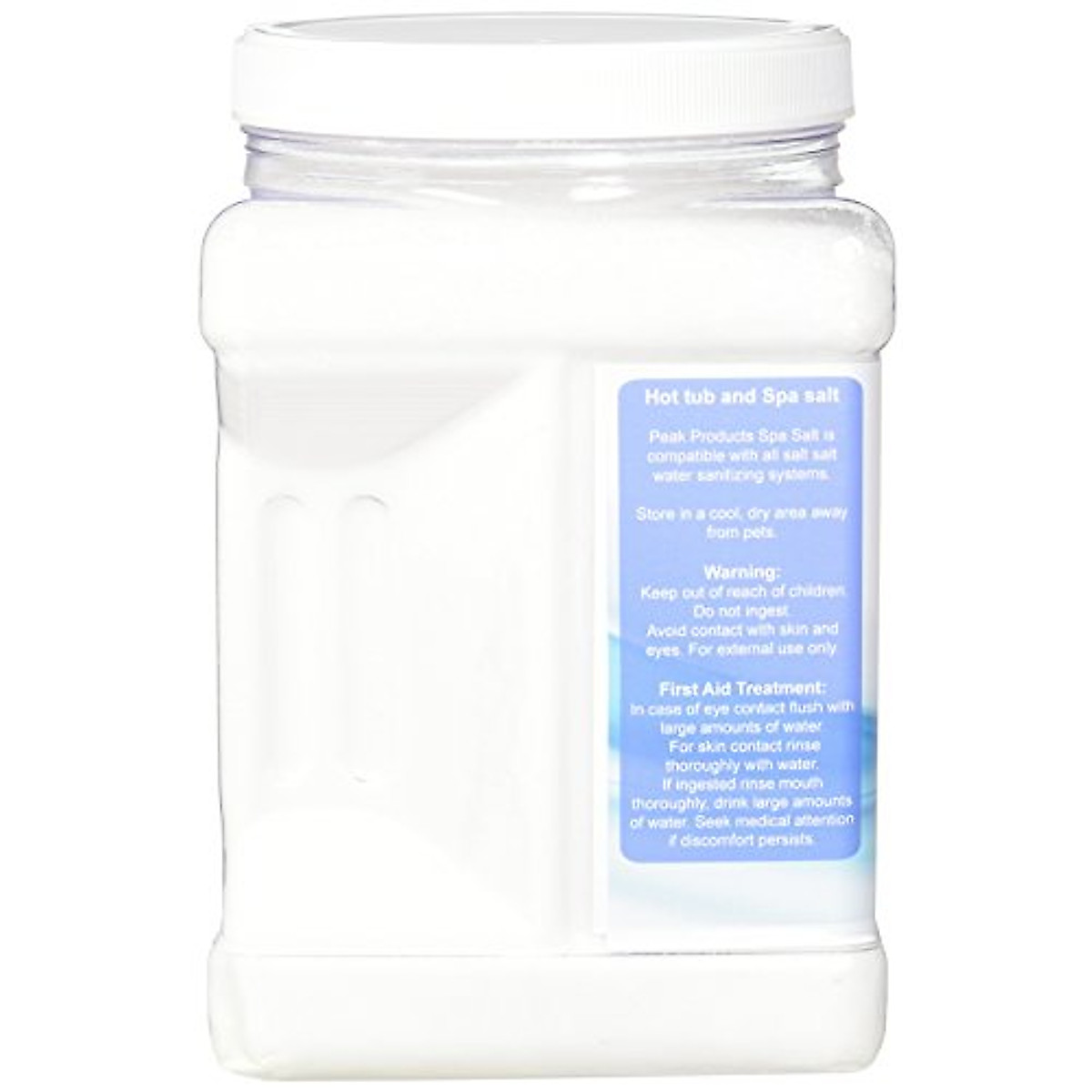 Peak Products Hot Tub Salt and Spa Salt for All Salt Water Sanitizing Systems and Chlorine Generators Including Hotspring, Jacuzzi, Caldera, and Chloromatic - 6 Pounds