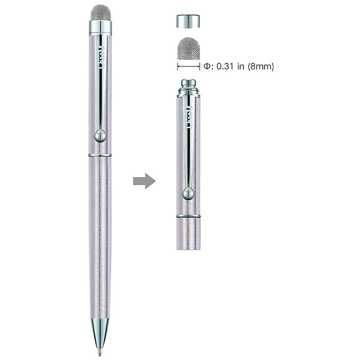 0.31 Inches (8 mm) Replaceable Rubber Tips for ChaoQ Stylus Pens (Pack of 10)