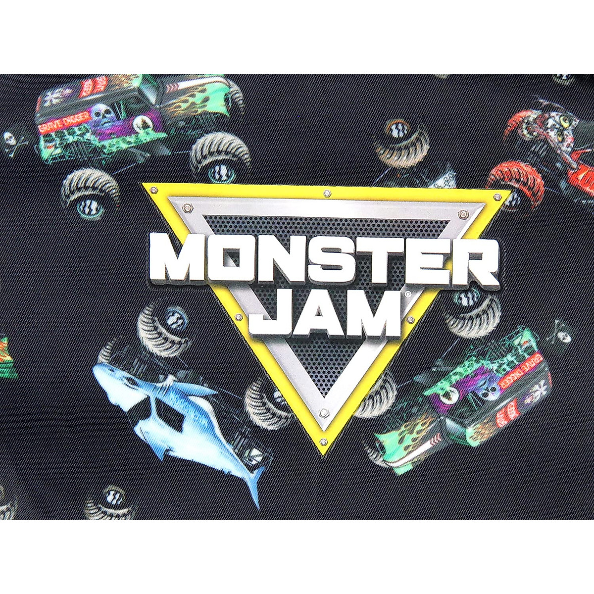 Monster Jam Trucks Dragon Zombie Grave Digger Megalodon All Over Print Backpack