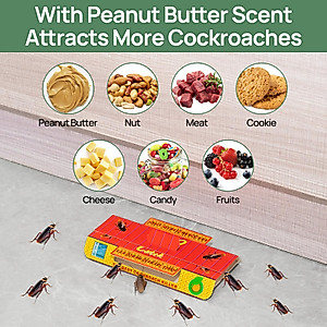 16 Pack Roach Killer Indoor Infestation, Roach Traps Indoor Conveniently, Sticky Roach Motel - Child & Pet Friendly, Cockroach Killer Indoor Home Also Anti Bug etc