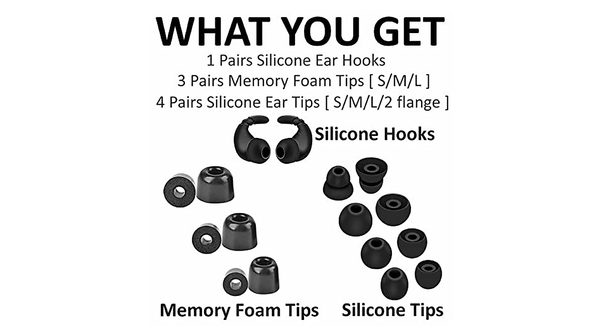 A-Focus Memory Foam & Silicone Ear Hooks for Sony