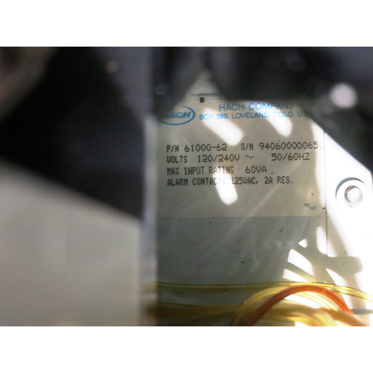 Hach 61000-62 Pump-Colorimeter Analyzer 120/240V 60VA 6100062