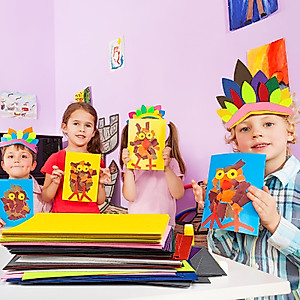 CHRORINE 10 Pcs White Felt Fabric Sheets Self Adhesive Felt Sheets 8 x 12 Inches Felt Paper for Art and Craft Supplies