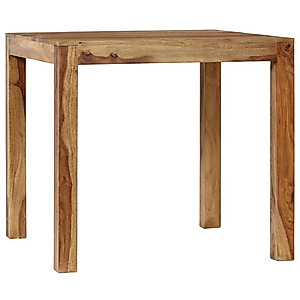 AJSEOYBS Dining Table,Dining Room Table,Spacious Desktop, Kitchen Table, Ideal for Living Room, Dining Room and Restaurant,Dining Table Solid Sheesham Wood 32.2"x31.5"x29.9"