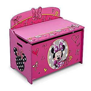Delta Children Deluxe Toy Box, Disney Minnie Mouse