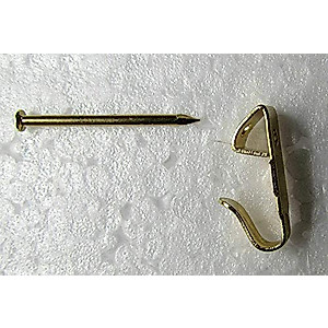 Brass Set of 3 Plate Hangers, Displays Plates on Wall Size 8" to 11" in Diameter