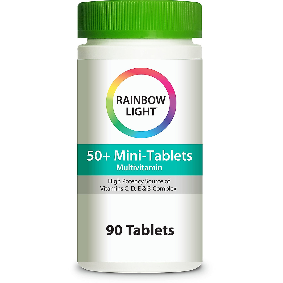 Rainbow Light 50+ Mini-Tablet Multivitamin, 90 Mini-Tablets