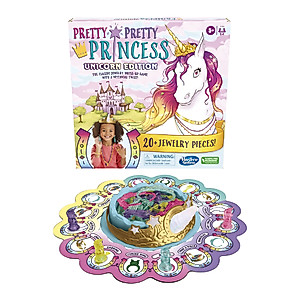 Hasbro Gaming Pretty Princess Unicorn Edition Board Game, includes 20 Pieces (Amazon Exclusive)