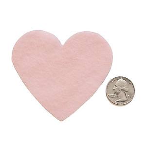 Playfully Ever After 3 Inch 28pc Felt Hearts (Light Pink)