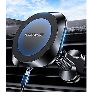 Magsafe Car Mount Charger for iPhone 14/13,Car Phone Holder Mount Wireless Charging Compatible with iPhone 13/13 Pro/Max/12/12 Pro/ 12 Pro Max/ 12 Mini,15W iPhone Charger Fast Charging