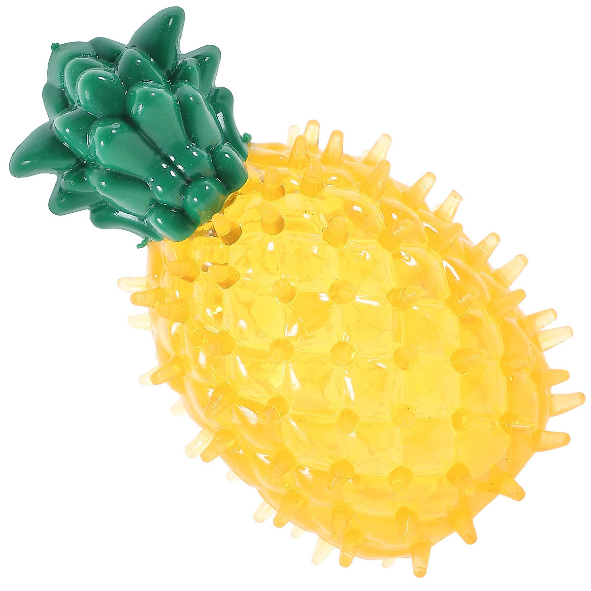 LOGOFUN Dog Cooling Toy Frozen Dog Toys for Teething Freezable Pet Teether Cooling Chew Toys Pineapple Shape Puppy Chew Toys for Summer Party