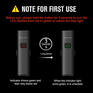 OLIGHT RN 1500 Rechargeable Bike Headlights 1500 Lumens for Road Urban Cyclists, USB Type C Reverse Charging, Rechargeable Battery Included, 164 Meters Light Range Anti-Glare Beam, IPX7 Waterproof