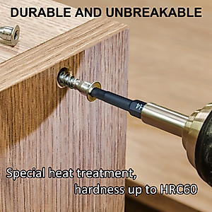 Hex Head Allen Wrench Drill Bit Set (10pc Metric & 10pc SAE), PTSLKHN , Upgraded 1/4" Quick Release Shank Magnetic Hex Bit Set - Perfect for IKEA Type Furniture