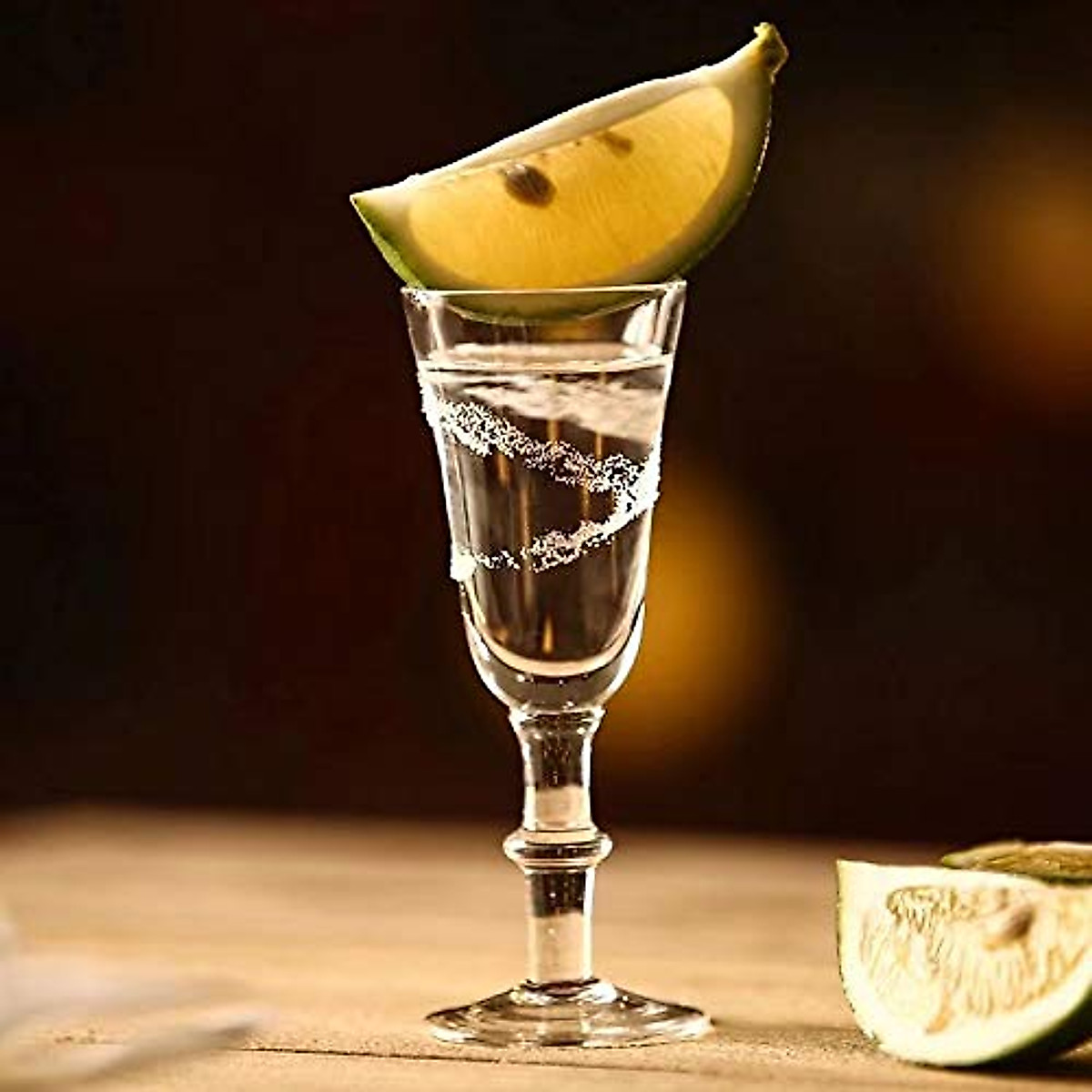 Cordial Glasses,1 OZ Lead-Free Limoncello Glasses, Clear Aperitif Glasses Set of 6