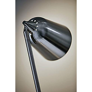 ADESSO 3237-01 Floor-Lamps, Matte Black/Antique Brass