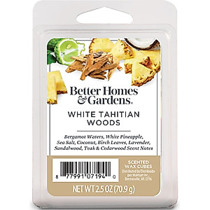 Better Homes and Gardens 2018 Limited Edition White Tahitian Woods Wax Cubes