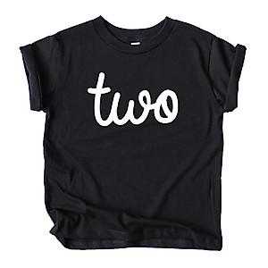 Olive Loves Girls 2nd Birthday Two Shirt for Toddler Girls Second Birthday Outfit Black Shirt 3T