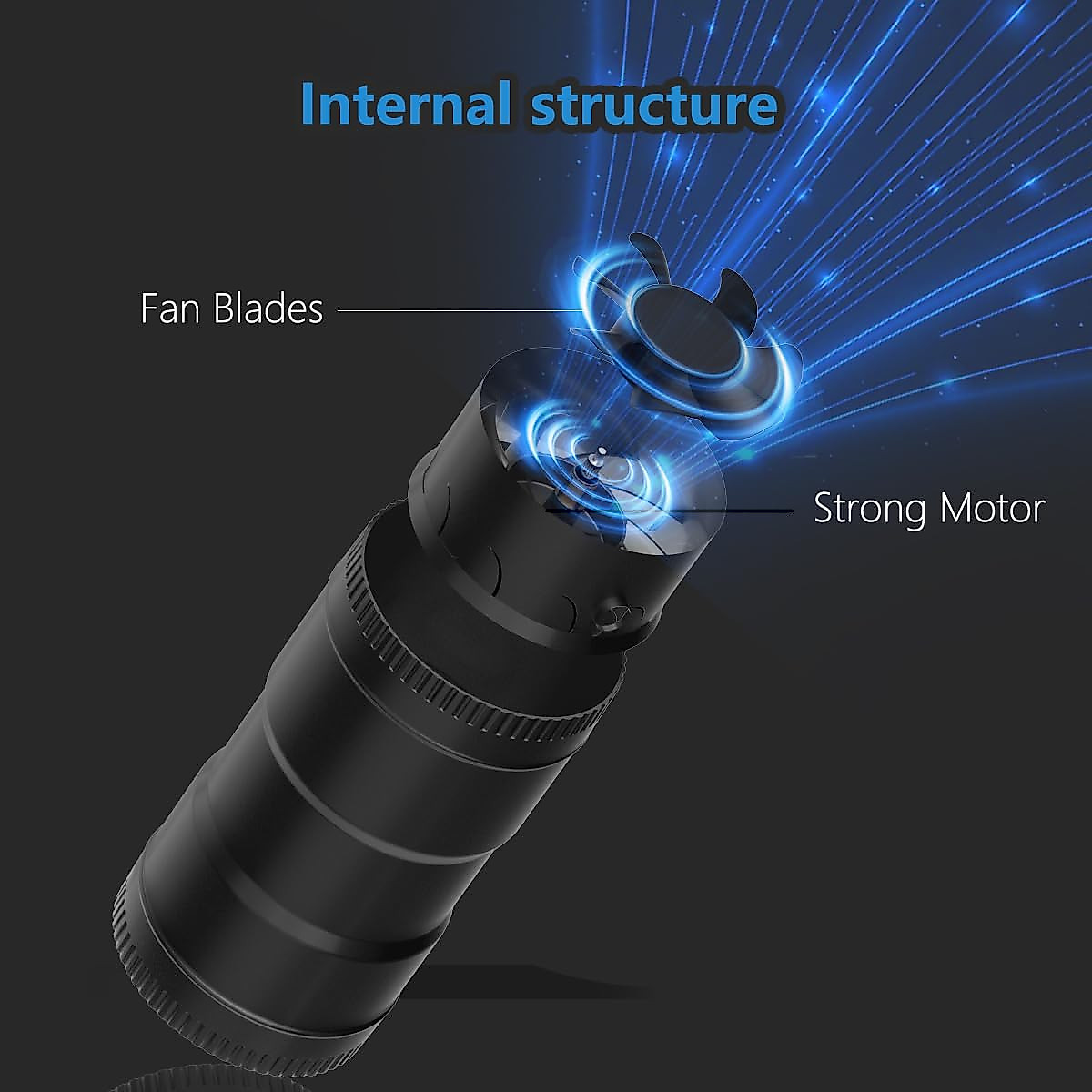 Hon&Guan 4 Inch Inline Booster Duct Fan with Speed Controller - 130 CFM Airflow with 6W Ultra-Low Power and Low Noise