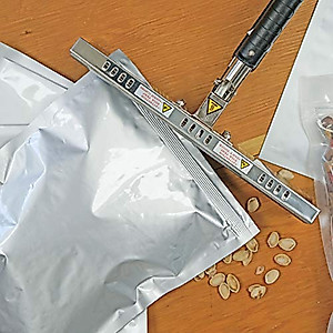 Dry-Packs 100pcs Mylar Bags for Food Storage, 4.75 Mil 10"x16" (100pcs) Resealable and Heat Sealable for Long Term Food Storage