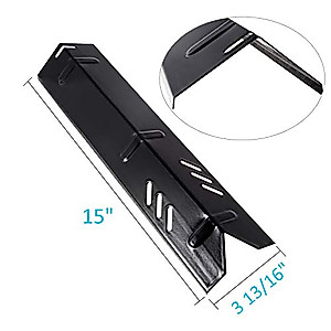 BBQration 15-inch Heat Plate Grill Parts for Dyna Glo DGB515SDP DGF510SBP DGF510SSP Replacement Parts for Uniflame GBC1059WB GBC1059WB-C, Backyard BY13-101-001-13 GBC1355W GBC1461W GBC1555WC