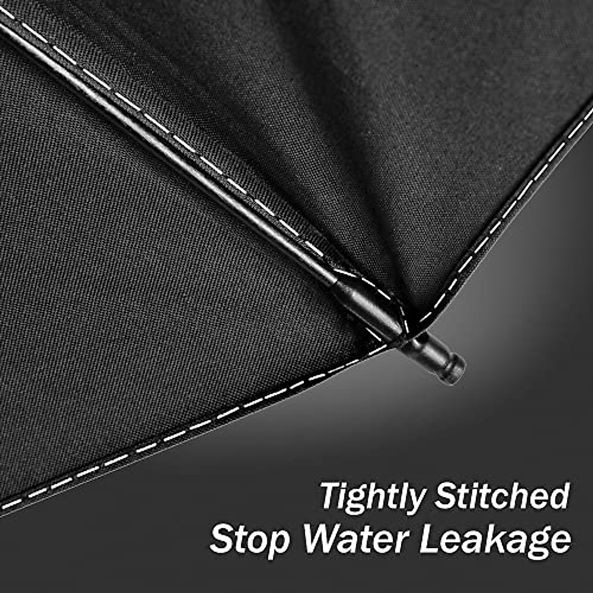 Travel Inverted Umbrella Compact Windproof- Automatic reverse Black Umbrellas for Rain - Men and Women, Folding Portable Teflon Coating 120cm Span, 10 Large Rids Umbrella