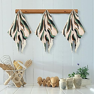 FRODOTGV Zebraleopard Fashion Trend Kitchen Towels and Dishcloths Rustic Dish Tea Towels Terry Dish Cloths for Kitchen Kitchen Tie Hand Towels