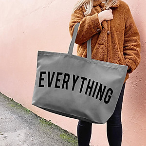 LLYLIU Canvas Tote Bag - Extra Large Shopping Beach Totes Bags Reusable Big Grocery Bag 28" x 8" x 16"