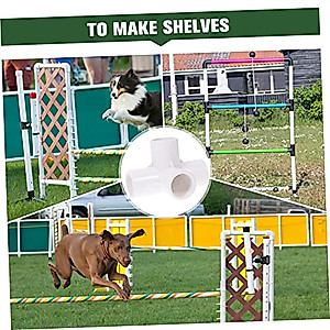 Happyyami 20 Pcs Water Pipe Elbow Clothes Rack with Shelf Carassosories Pvc Fittings Pvc Pipe 1/2 Inch Dress Hangers Elbow Fitting Tee Corner Fitting 4 Way Pvc Tee Pvc Pipe Connector Frame