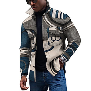 GIANTHONG Mens Jacket Trick Sweater Hoodies Black Sweater Blazer Mock Neck Sweater Trench Coat Men Men Henley Sweater Mens Cycling Jackets Sweater Pink Jacket(Silver,Medium)