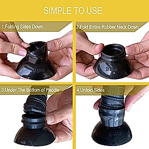 EASYPICK Pickleball Ball Retriever Picker Upper: Fits All Standard Pickleball Paddles, Easy Attaches Pickleball Paddles, The Easy Way Pick Up Pickleball Balls Without Bending Over, Black (1 Pack)