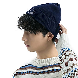 CLAPE Beanie Winter Warm Watch Cap Ski Caps Embroidery Fisherman Activewear Short Ski Caps