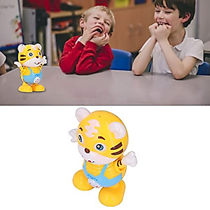 VGEBY Dancing Robot Toy, Dancing Robot Toy Cute Cartoon Tiger Electric Light Music Eco Friendly Safe Durable Kids Robot for Kids